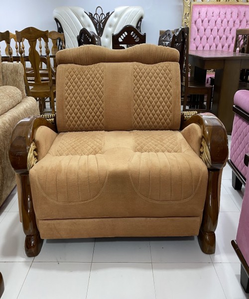 2-2-1 Shegun and Turkey Fabrics Motapaya Basement Sofa Set - Brown ...